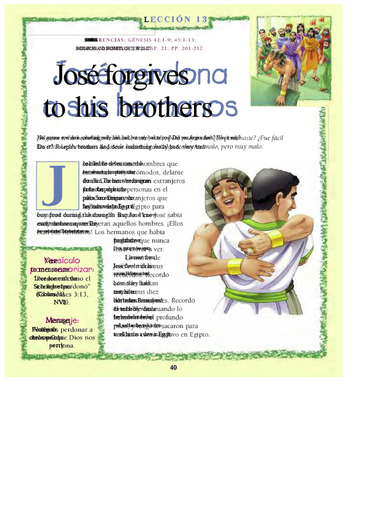José and His Brothers | PDF | Hand