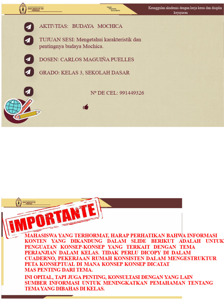 KELAS 3 BUDAYA MOCHICA | PDF