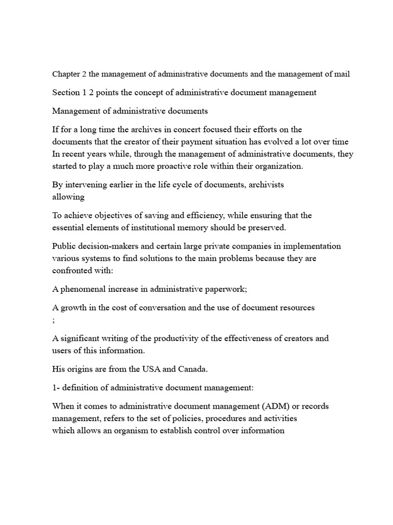 Administrative Document Management | PDF | Archive | Semantics