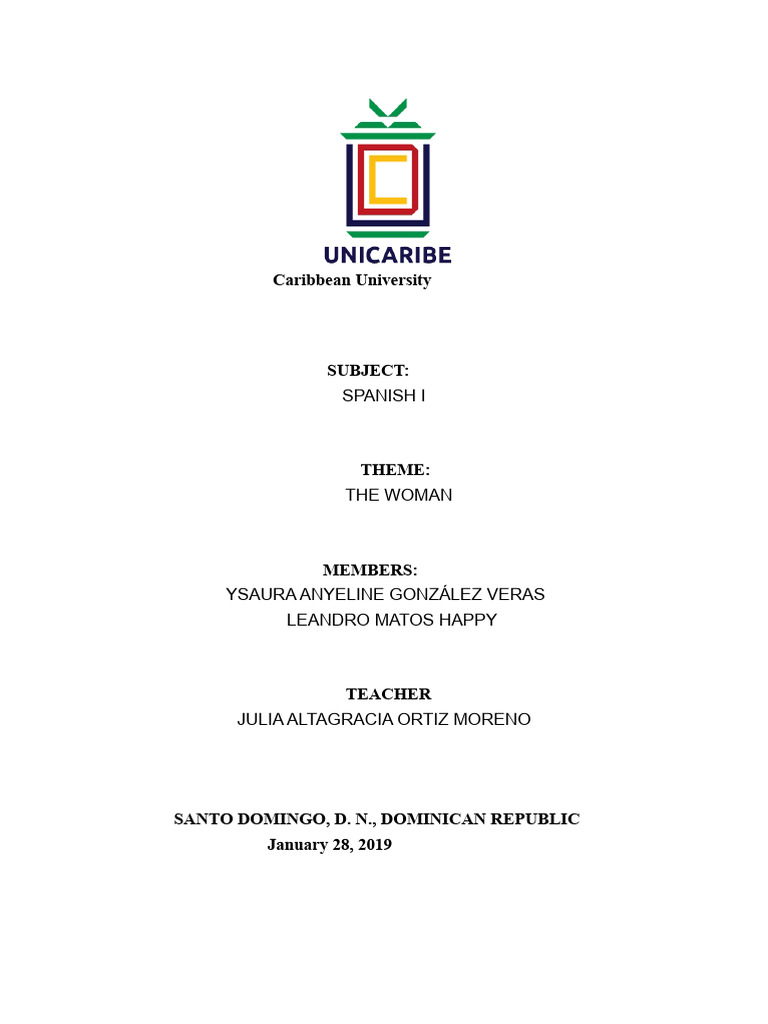 Analysis of The Woman. Juan Bosch - Spanish I | PDF | Dominican Republic