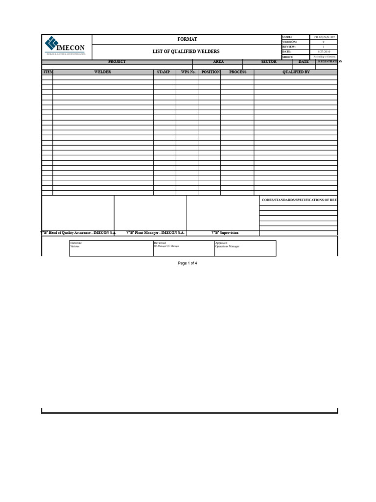 Qualified Welders Registration List | PDF | Joining | Welding