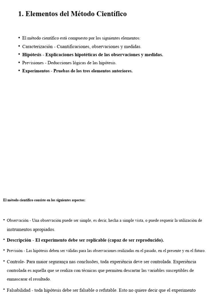 Elementos Del Método Científico: Caracterización - Cuantificaciones ...