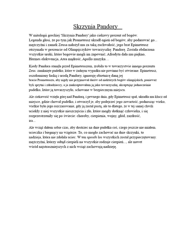Skrzynia Pandory | PDF