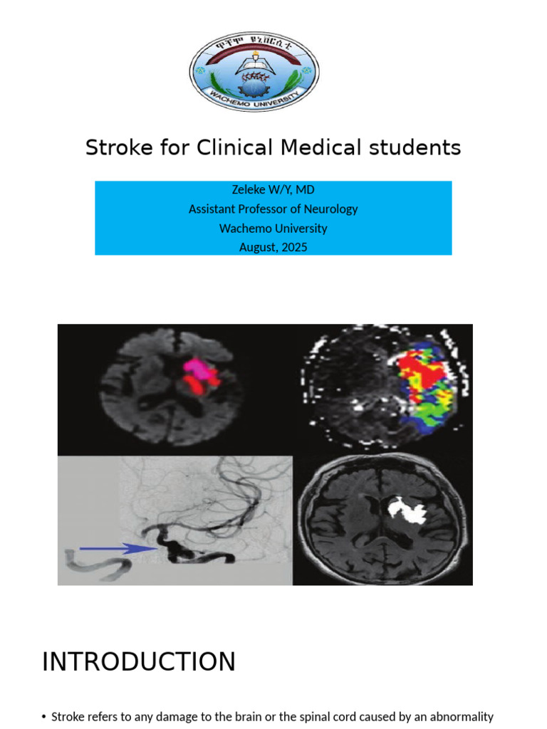 Stroke For Clinical Medical Students | PDF | Stroke | Ischemia