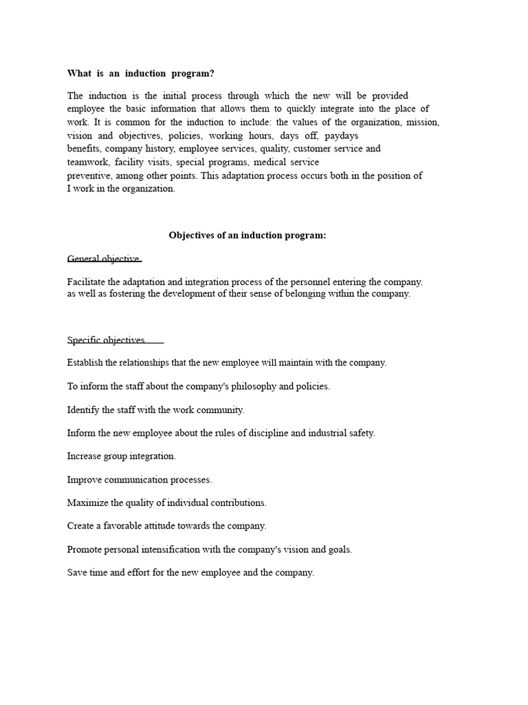Essential Guide to Induction Programs | PDF | Employment | Human Resources