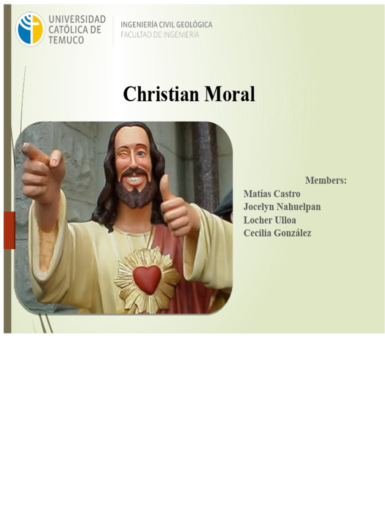 Christian Moral | PDF | Catholic Social Teaching | Christian Ethics