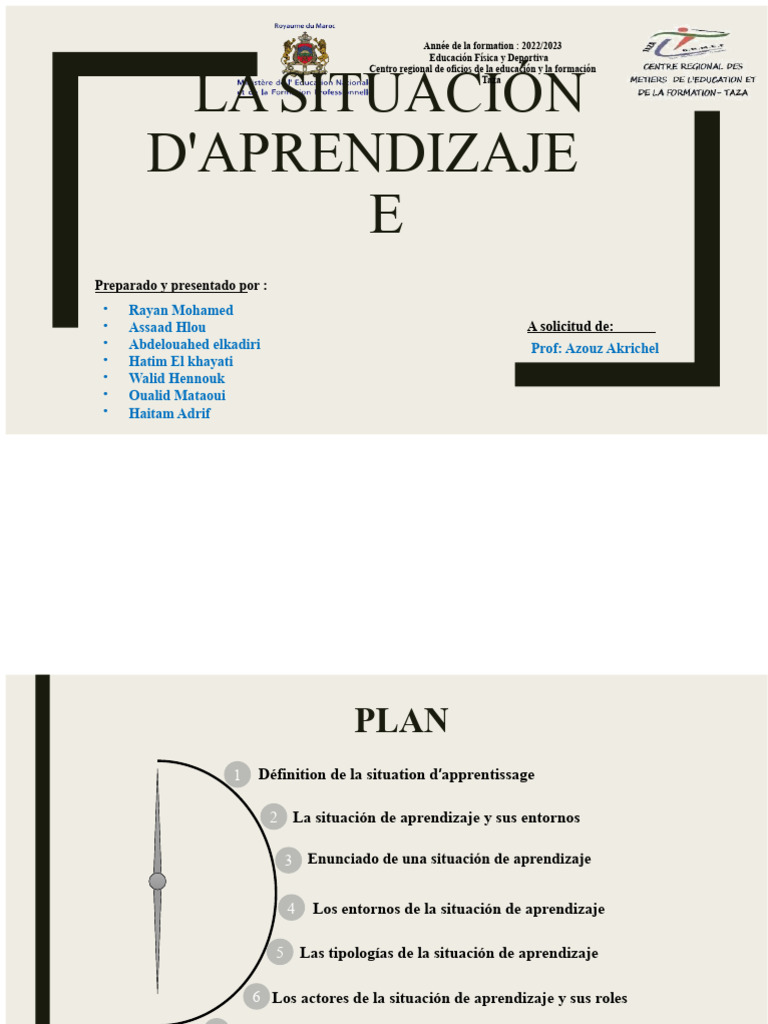 La Situación de Aprendizaje | PDF | Aprendizaje | Enseñando