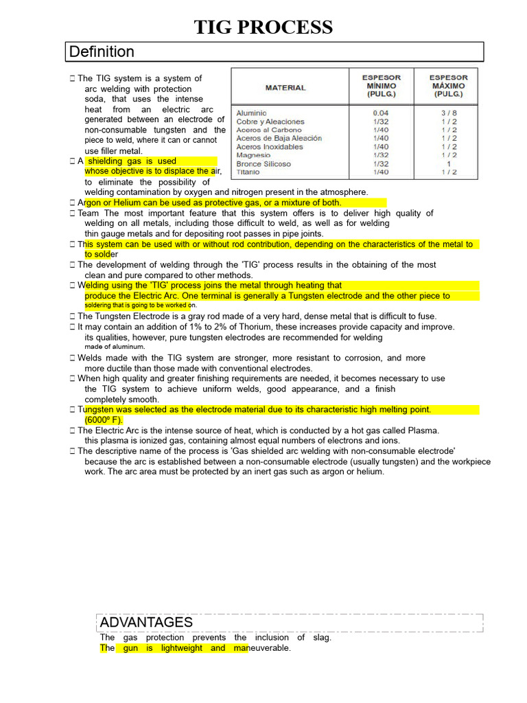 TIG Welding Process Overview and Benefits | PDF | Welding | Construction
