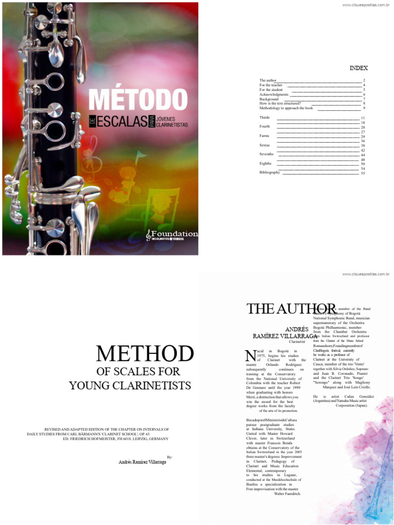 Clarinet Scale Method for Beginners | PDF | Scale (Music) | Interval ...