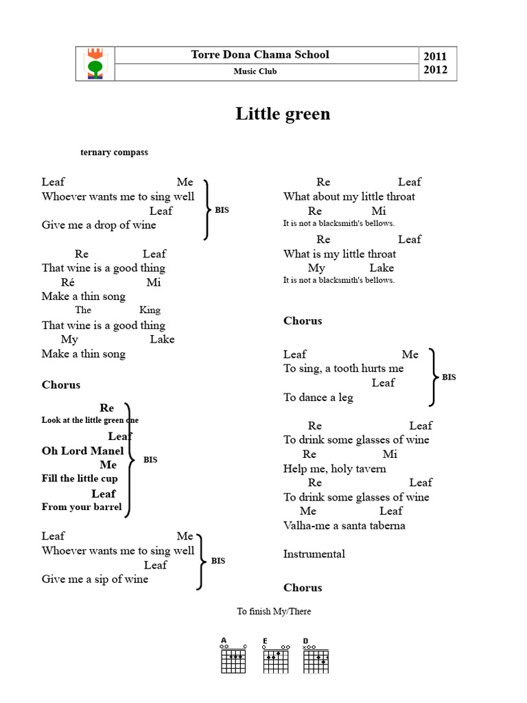 Little Green Chords | PDF