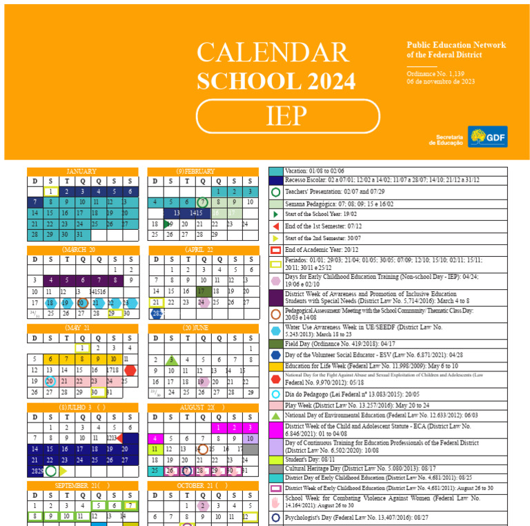 Calendar 2024 Iep November 14, 2023 | PDF | Academic Term | Human ...