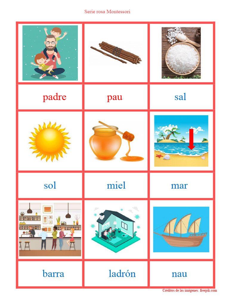 Serie Rosa Montessori Español | PDF