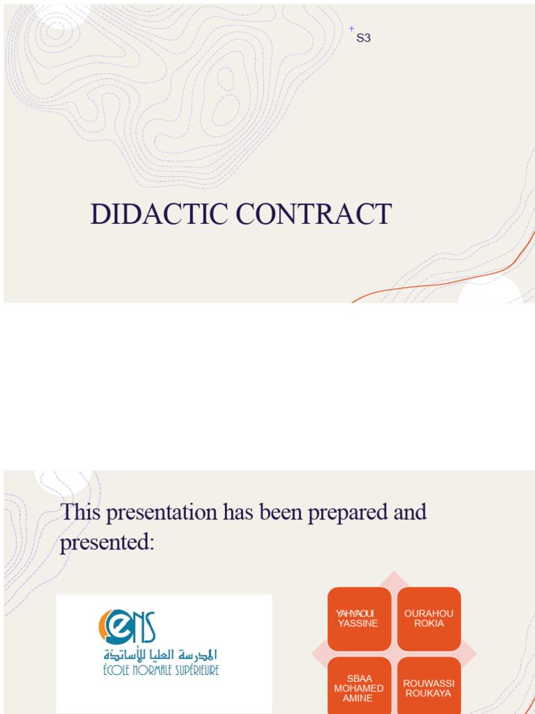 Didactic Contract | PDF | Learning | Teachers