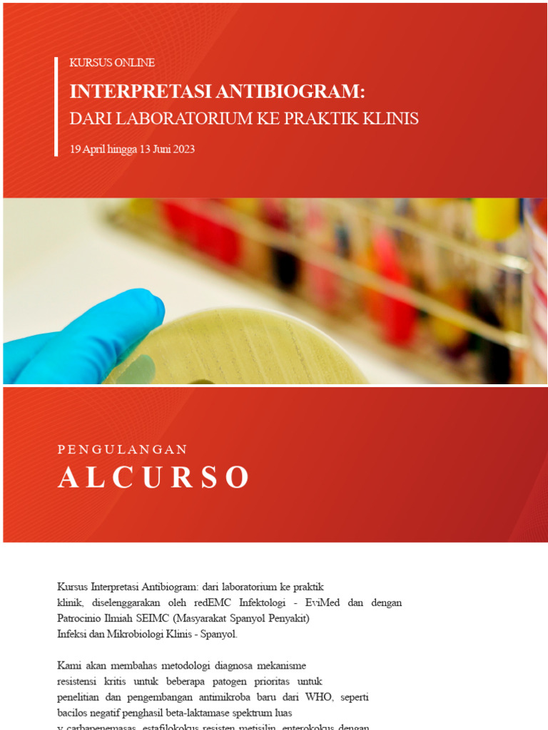 Program - Interpretasi Antibiogram-2023-1 | PDF