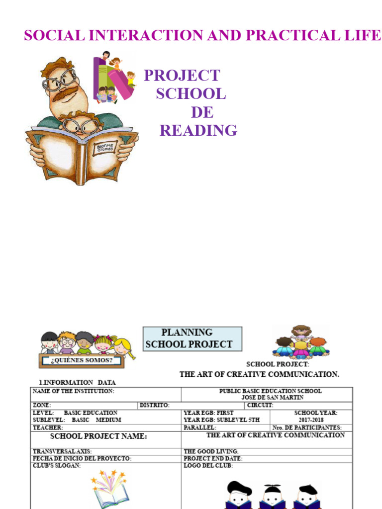 Reading and Writing Project | PDF | Communication | Disability