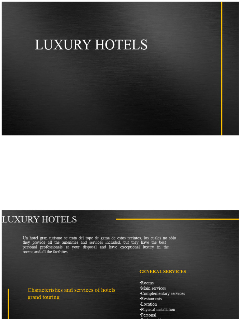 Luxury Hotels | PDF | Hotel | Hospitality Industry