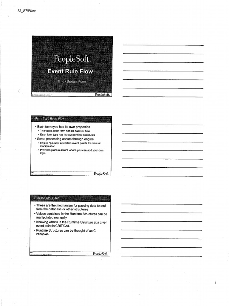 JDE Event Rule Flow | PDF