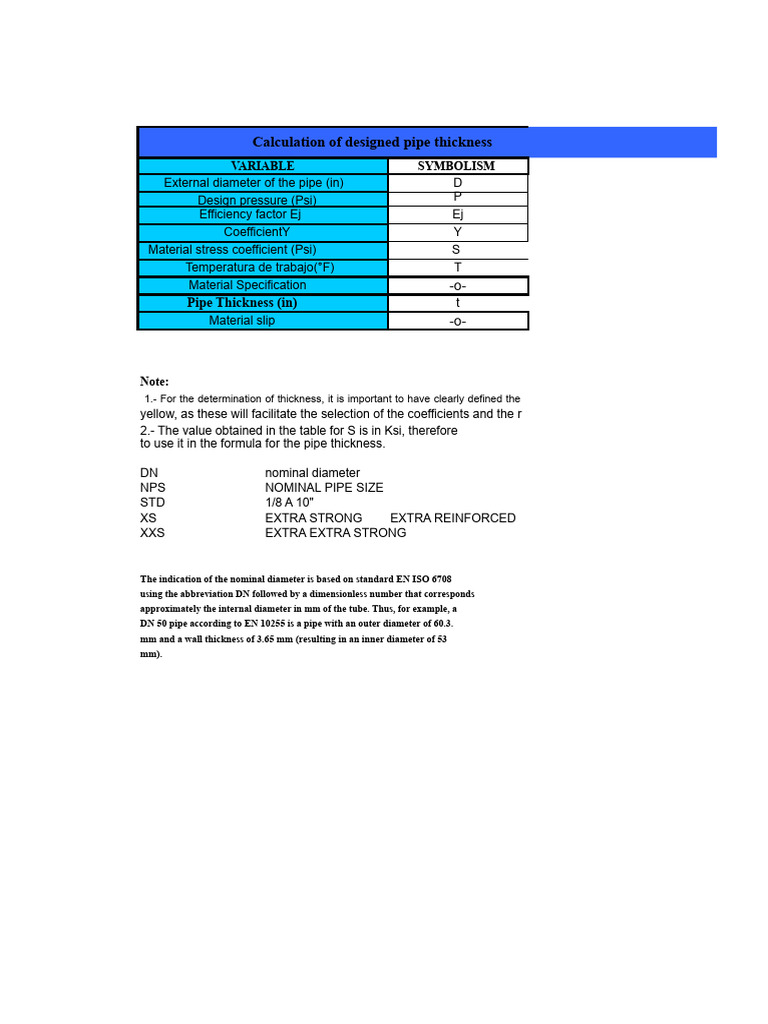 Pipe Thickness Calculation Guide | PDF | Pipe (Fluid Conveyance ...