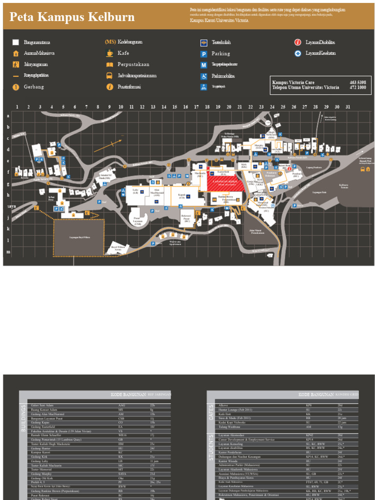 Peta Kampus Kelburn | PDF