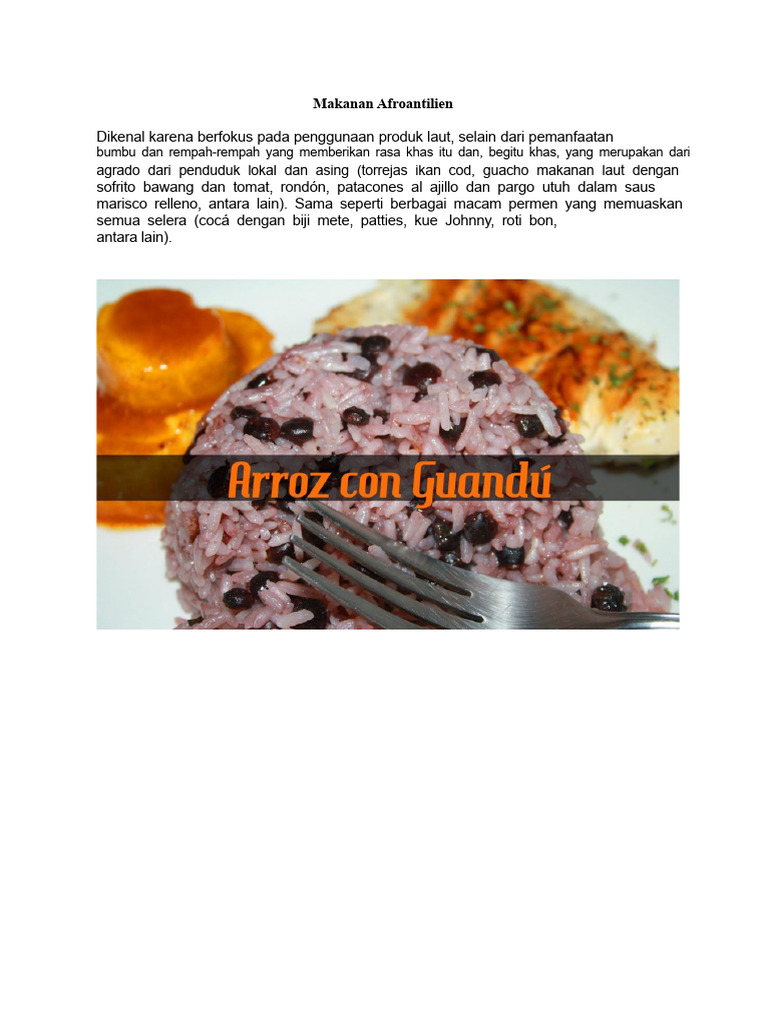 Makanan Afro-Karibia | PDF