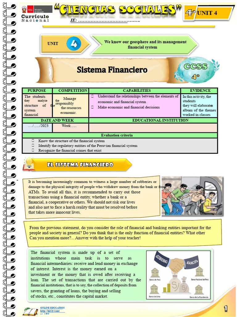 Social Science Activity Sheet 4TH Grade - Week 5 | PDF | Banks | Money