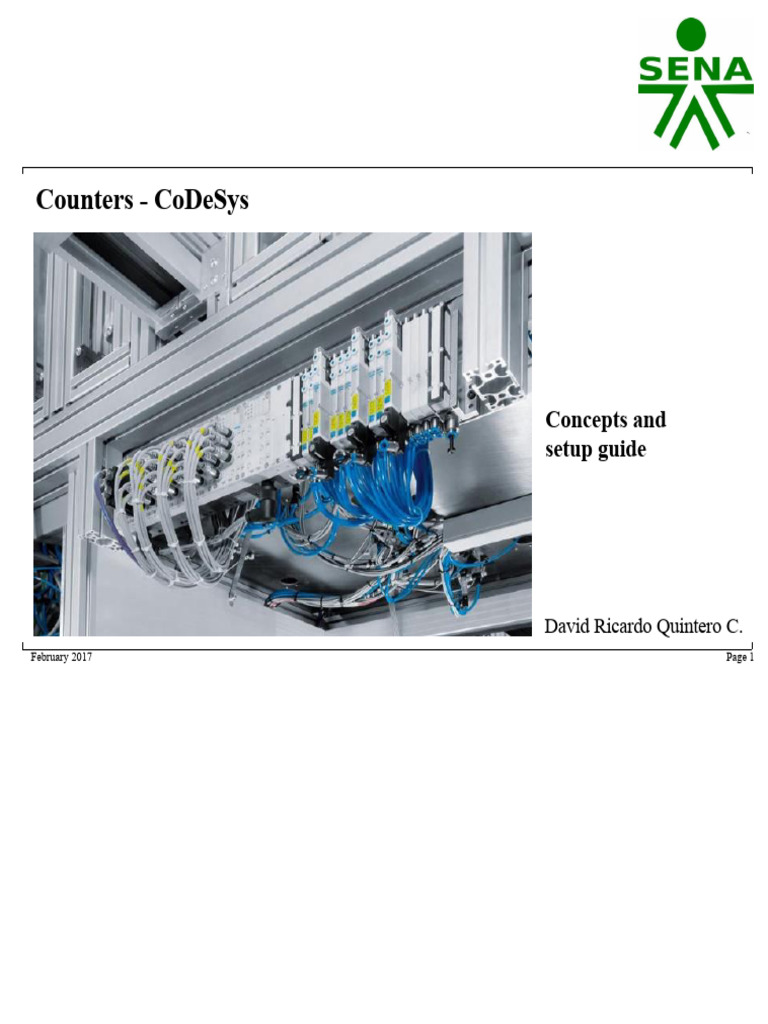 CoDeSys PLC Counters Guide | PDF | Timer | Computer Engineering