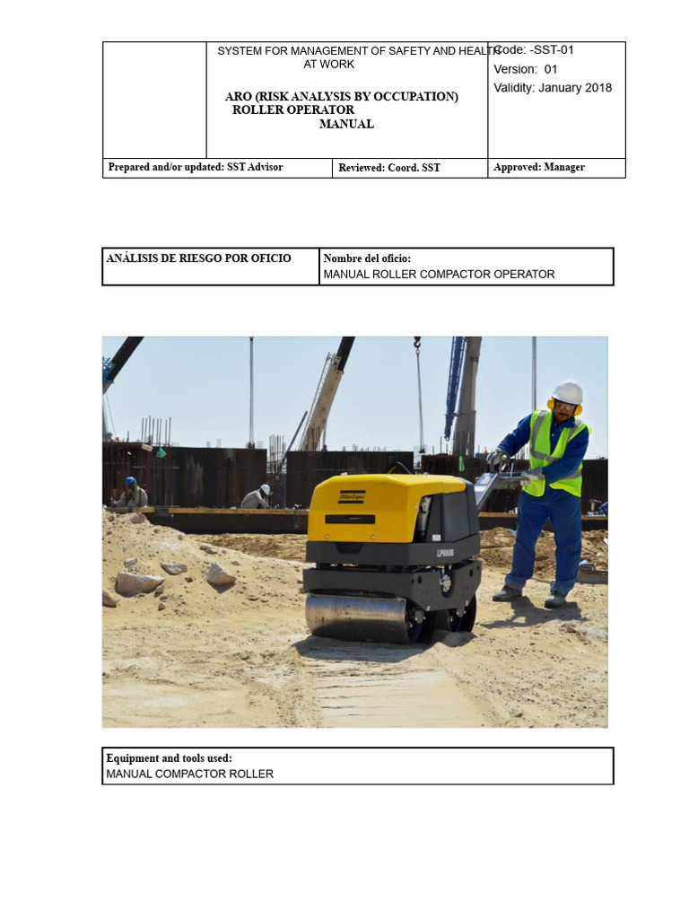 Manual Compactor Roller | PDF | Personal Protective Equipment | Safety