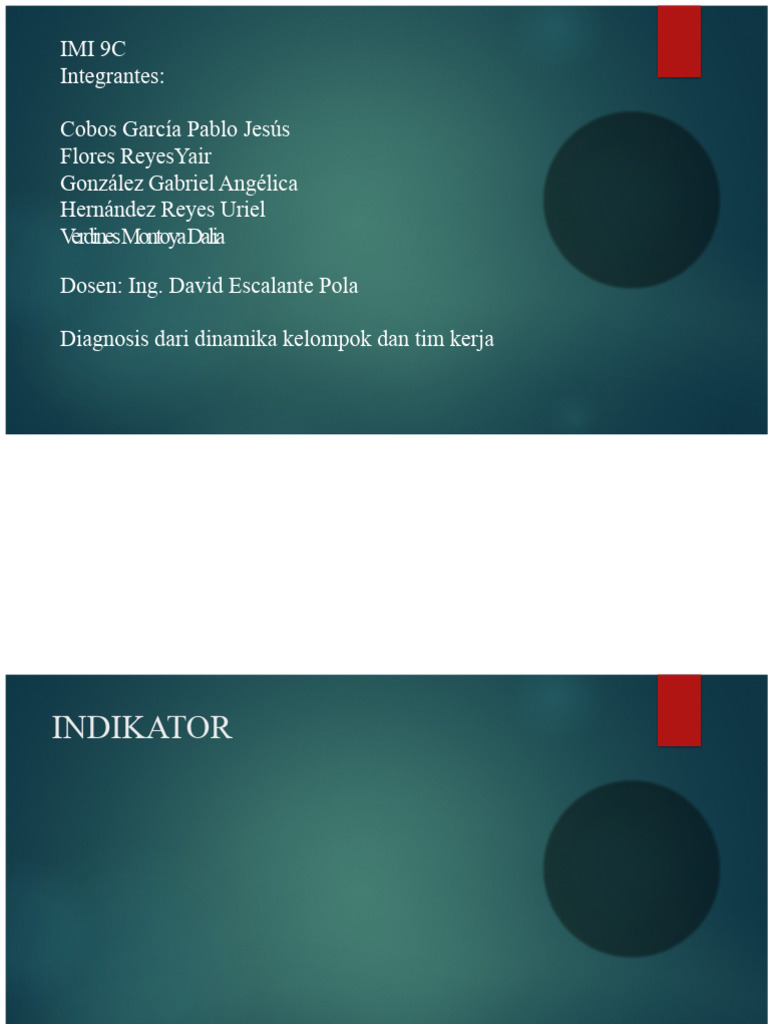 Diagnosa Dinamika Kelompok Efektif | PDF