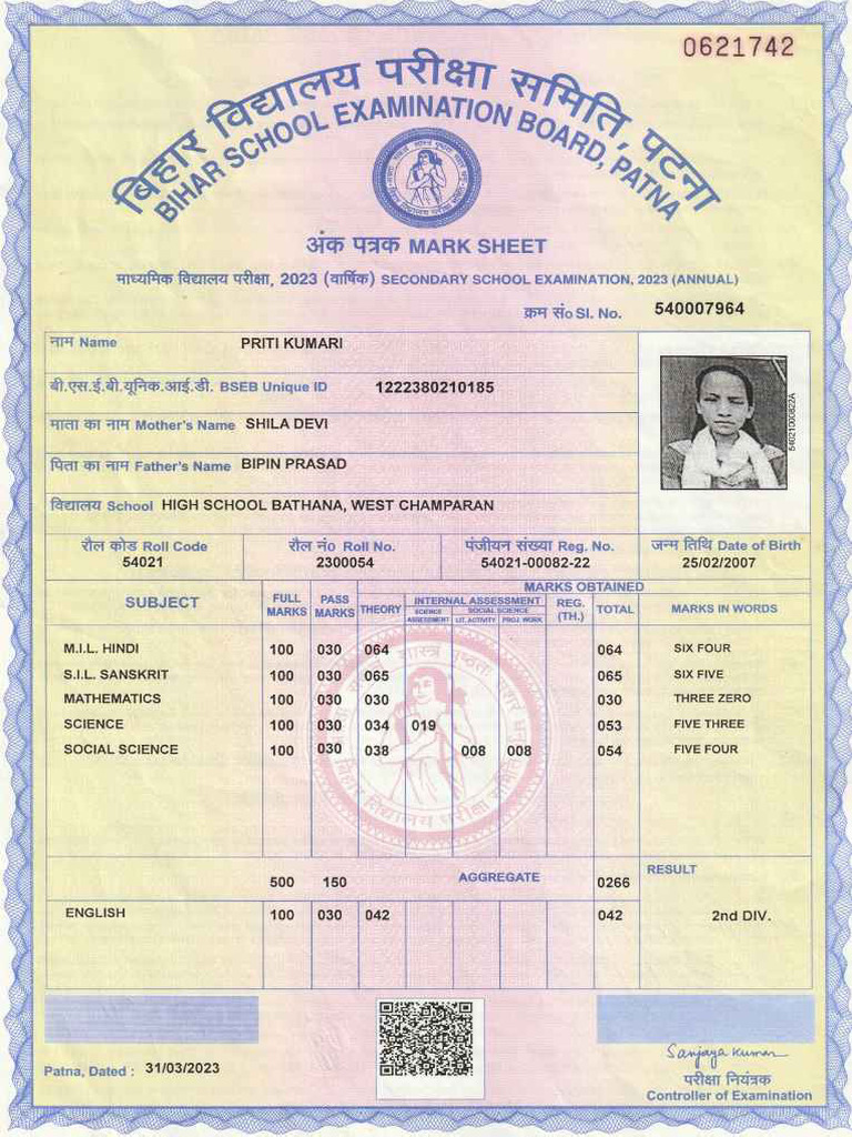 MARKSHEET 10TH - 11zon | PDF