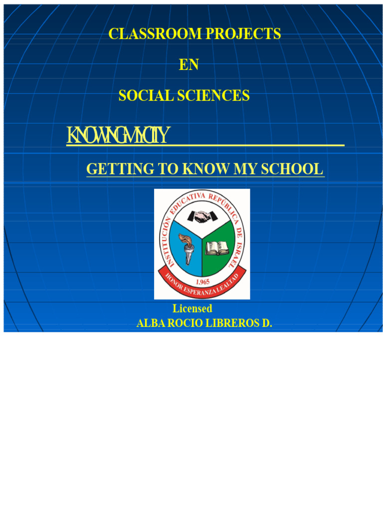 Knowingmycity: Classroom Projects EN Social Sciences | PDF | Social ...