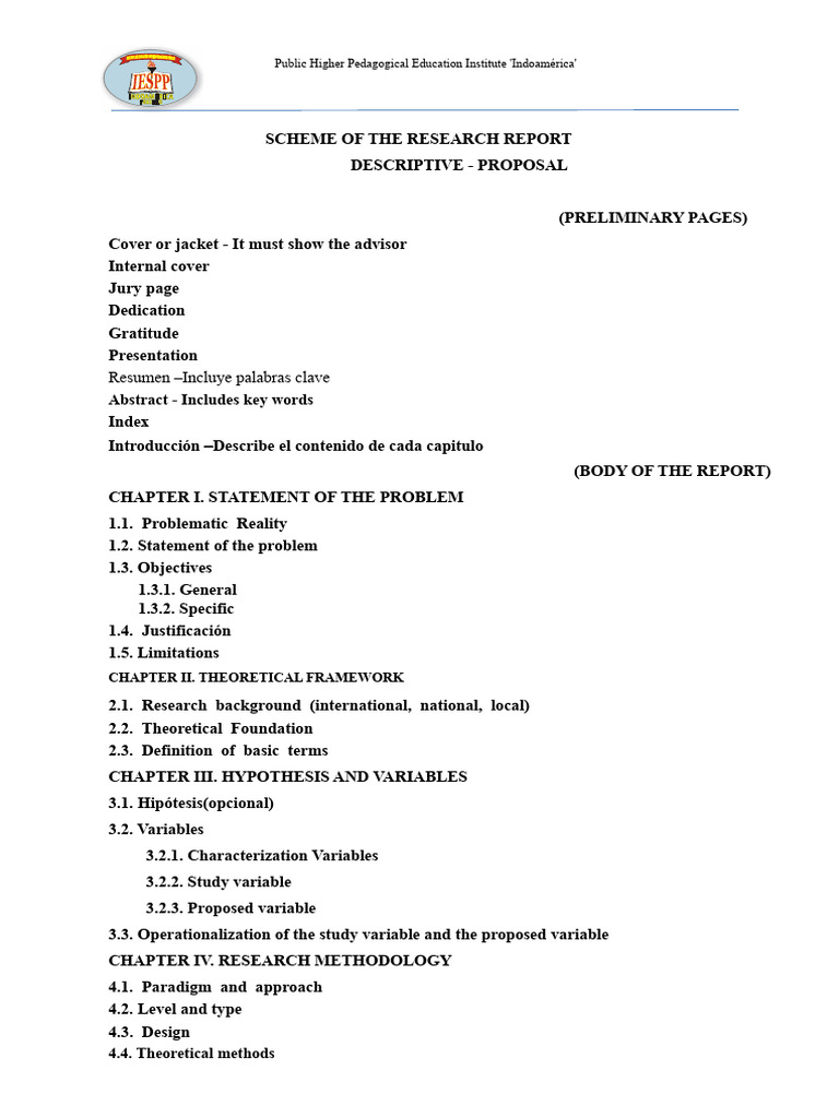 Descriptive - Propositional Thesis Outline | PDF | Methodology | Theory