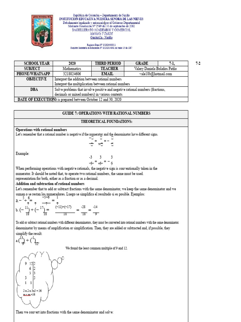 Guide7 SEVENTH | PDF | Numbers | Mathematics