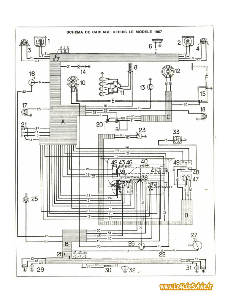 Renault 4 Wiring Diagram Legend 1967-1970 | PDF | Vehicles | Motor Vehicle