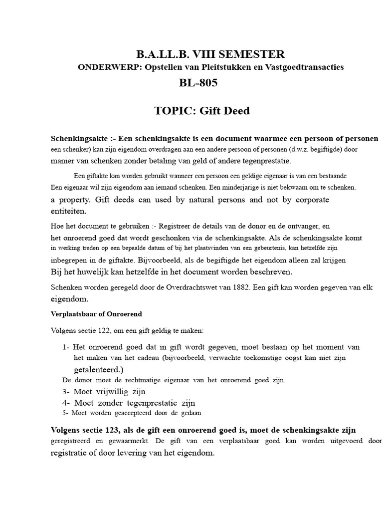 BA-LLB-2904-VIII-SEM-OPSTELLEN-VAN-BEDEN EN-OVERSCHRIJVING-BL-805-Les ...