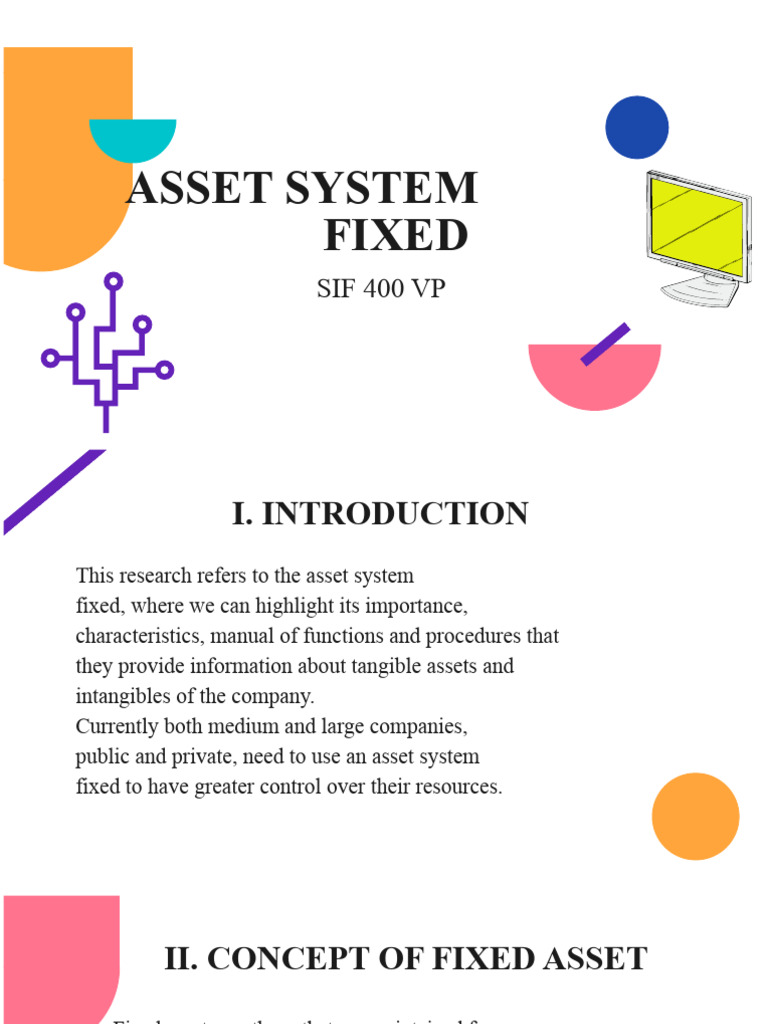 Fixed Asset System | PDF | Fixed Asset | System