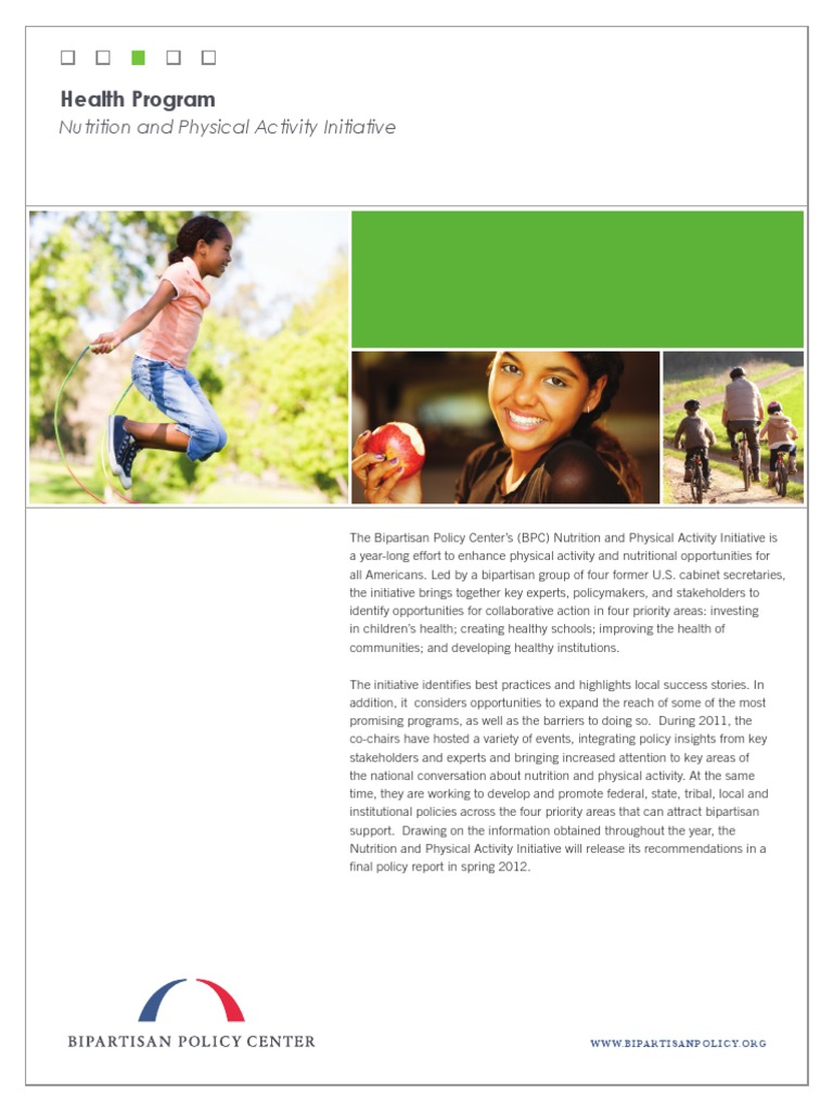 Nutrition and Physical Activity Initiative | PDF | Public Sphere | Wellness