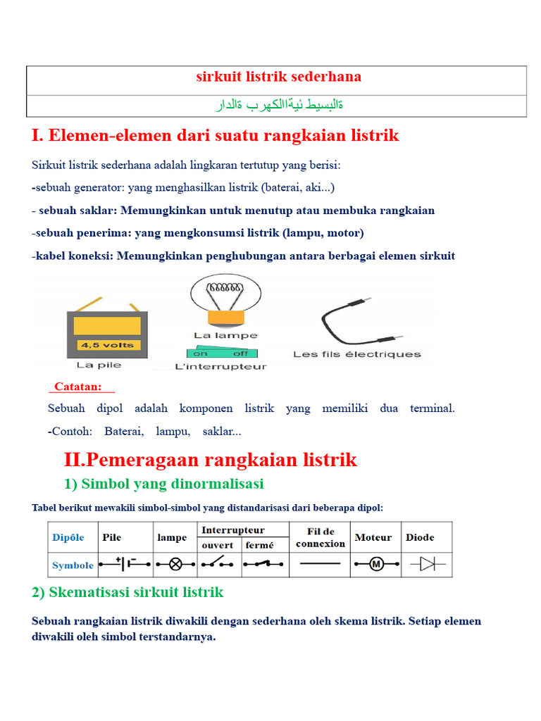 Sirkuit Listrik Sederhana | PDF