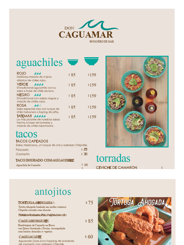 NOVA MENU CAGUAMAR FINAL_compressed | PDF | Preparação de alimentos e ...