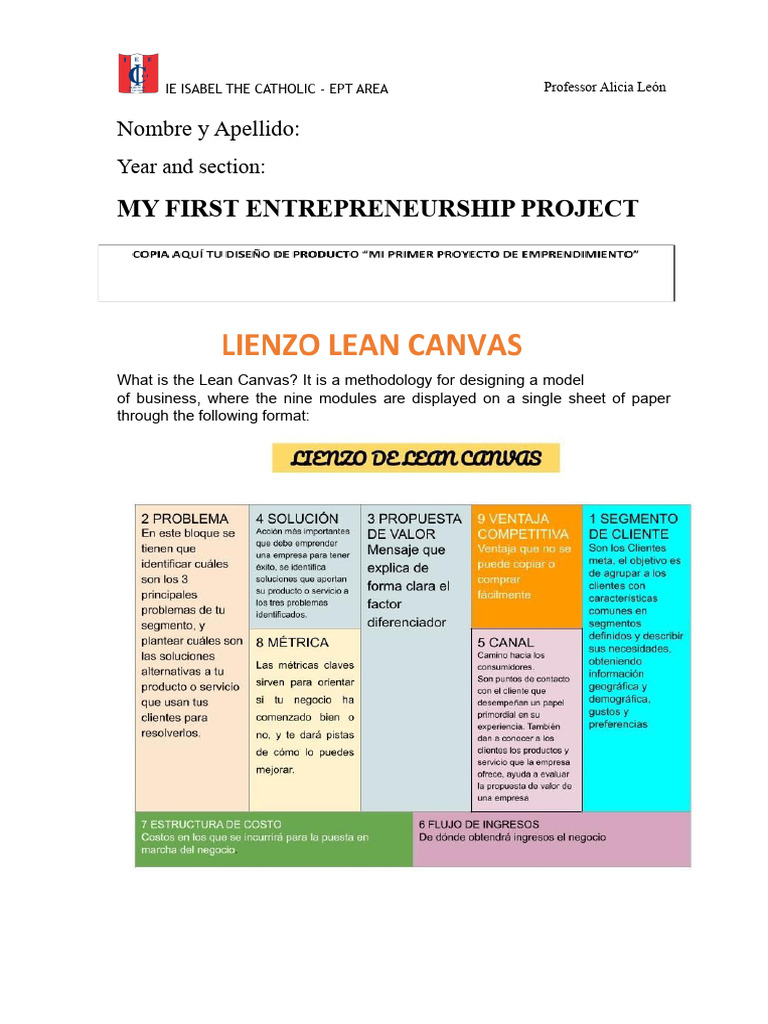 Lean Canvas of Learn at Home | PDF | Lean Startup | Market Segmentation