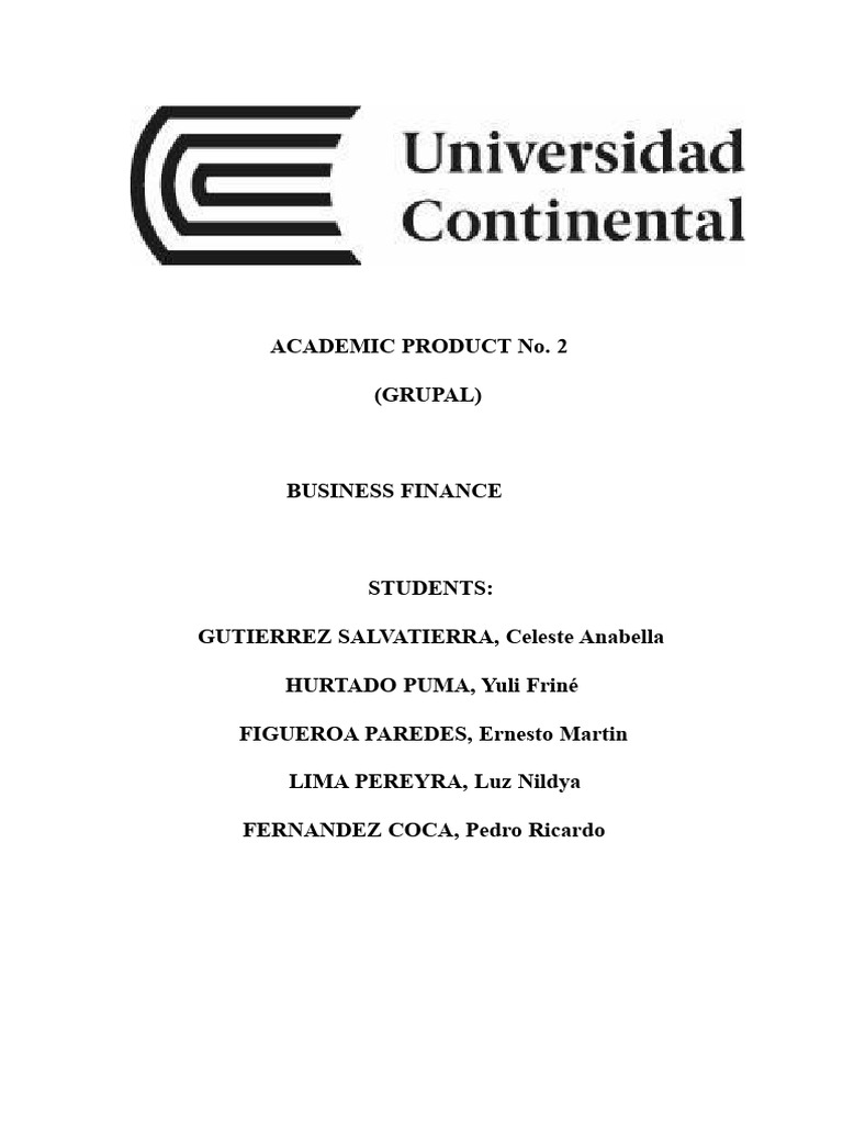 Business Finance Problem Solutions | PDF | Refinancing | Demand For Money