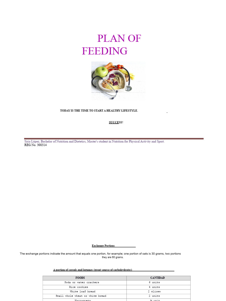 Healthy Eating Plan and Portions Guide | PDF | Foods | Salad