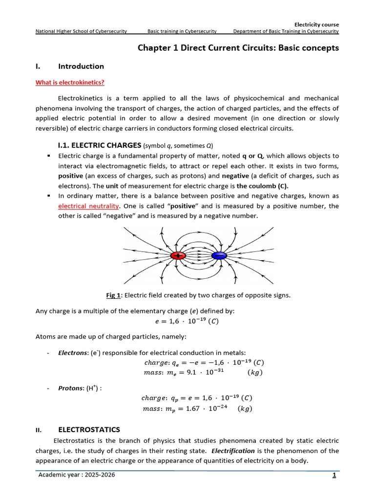 Chapter 1 Direct Current Circuits Basic Concepts - 2026 | PDF | Series ...
