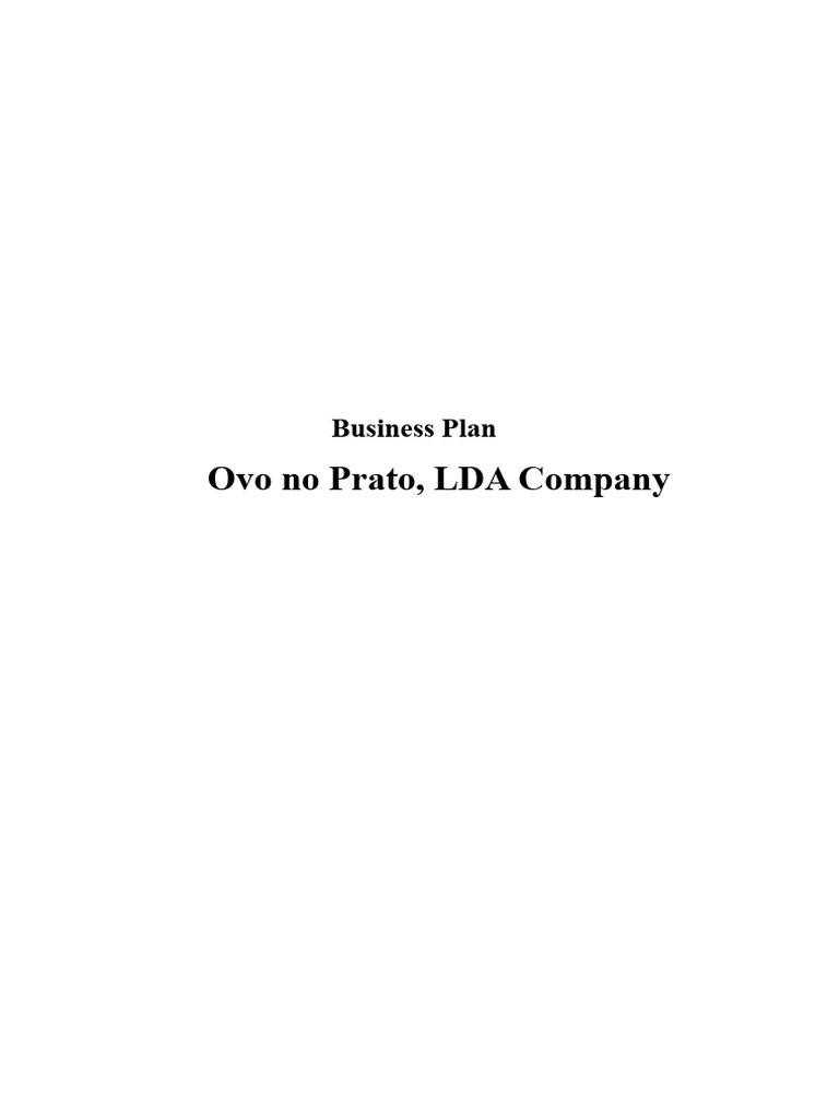 Ovo no Prato: Chicken Business Plan | PDF | Competitive Advantage | Chicken