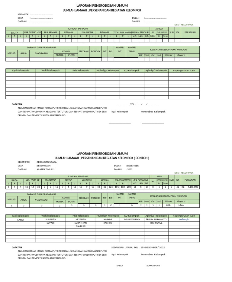 Data Kelompok Yg Kosong Dan Contohnya-1 | PDF