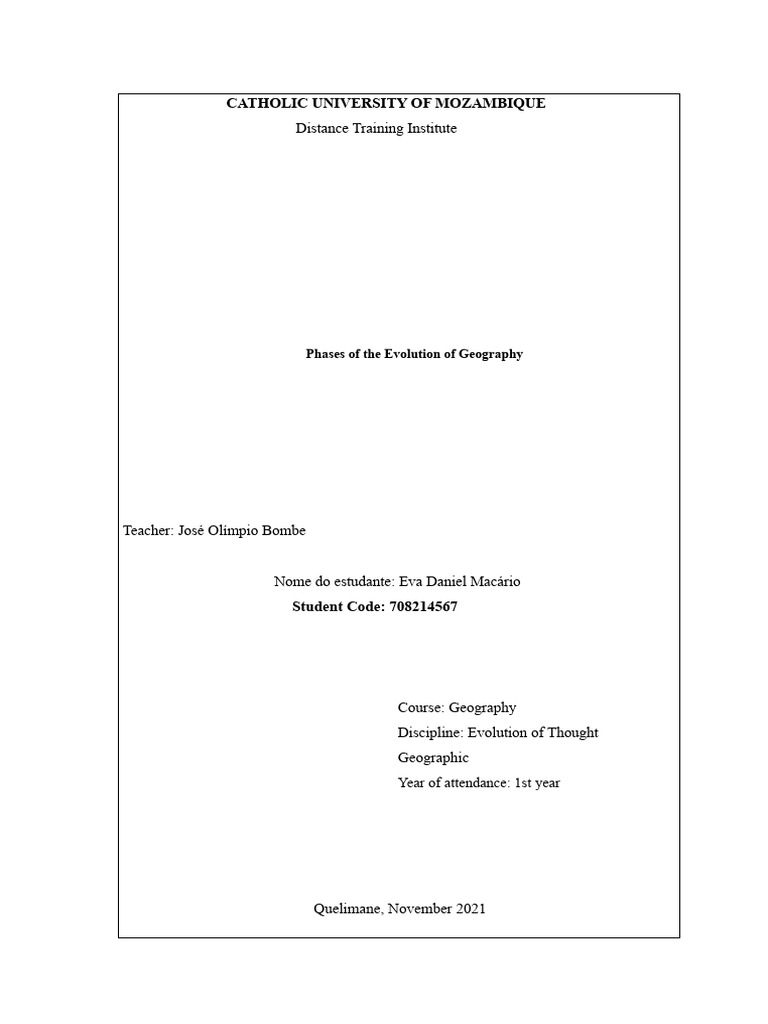 Evolution of Geography as a Science | PDF | Geography | Bibliography
