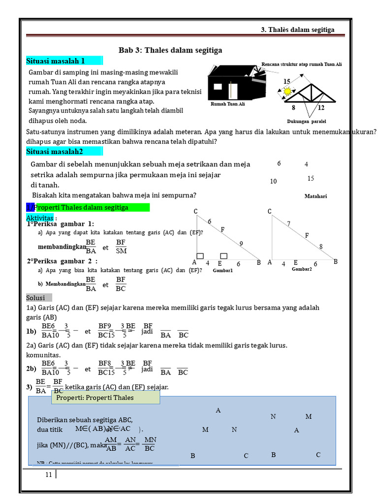 bab3 Thalès dalam segitiga | PDF