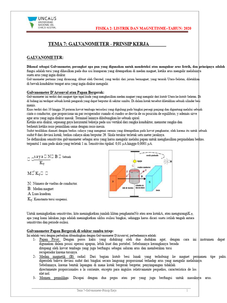 7-TEORI - GALVANOMETER | PDF