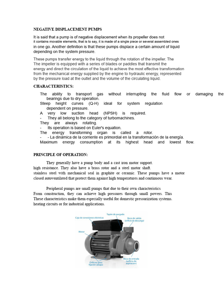 Positive Displacement Pumps | PDF | Pump | Mechanical Engineering
