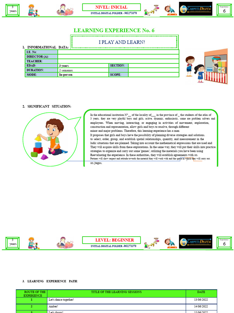 3 Years - Learning Experience 6 | PDF | Geometry