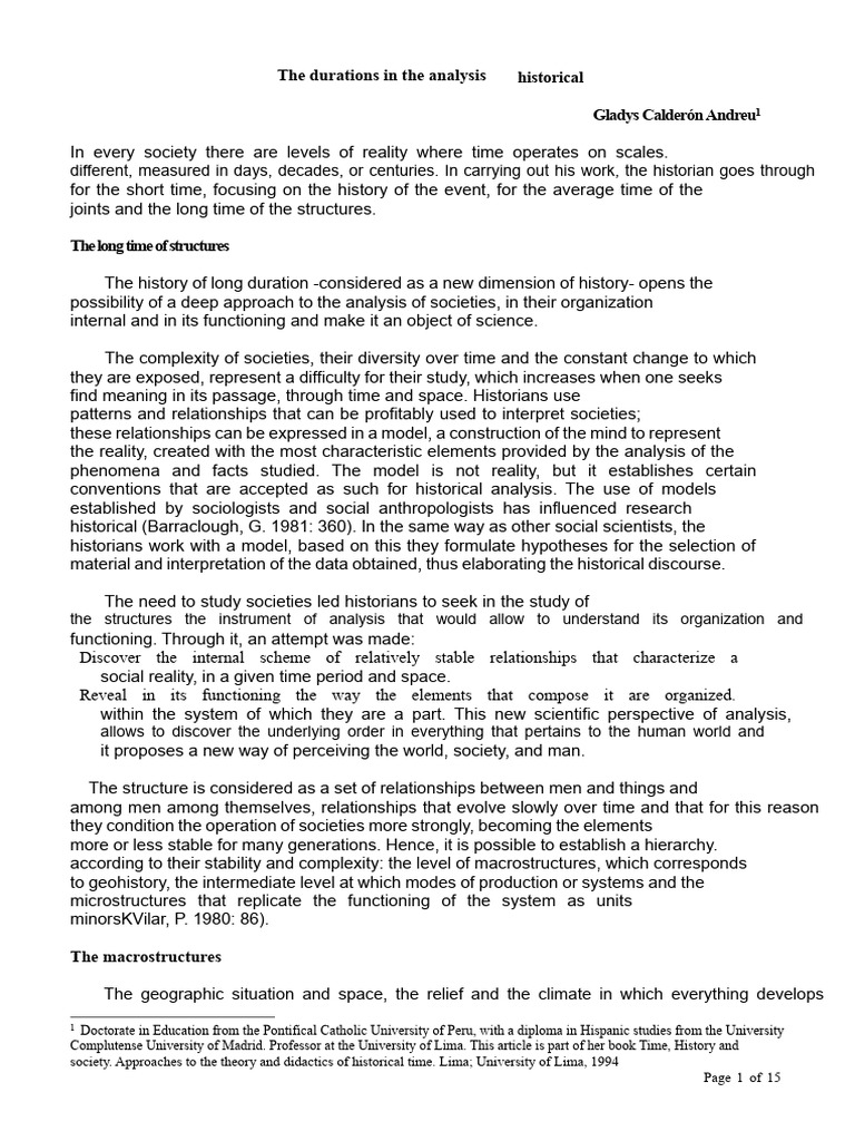 Analyzing Long-Term Historical Structures | PDF | Business Cycle | Time